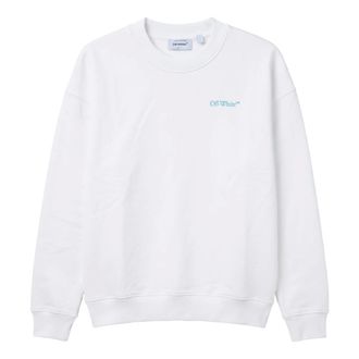 Off-white SweaT-shirt en coton - Homme - Sweatshirts et sweats &agrave; capuche - Blanc - Taille: M