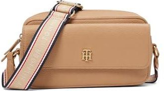 Tommy Hilfiger Kiara II Flap Camera Crossbody, Bandoulière Femme, Panier Marron, Small