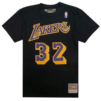 Mitchell & Ness NBA Los Angeles Lakers Name & Number T-Shirt - Magic Johnson, Black, XXL
