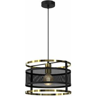 Licht-Erlebnisse Licht-erlebnisse - H&auml;ngelampe Schwarz E27 &oslash; 30 cm Metall Modern H&auml;ngeleuchte K&uuml;che