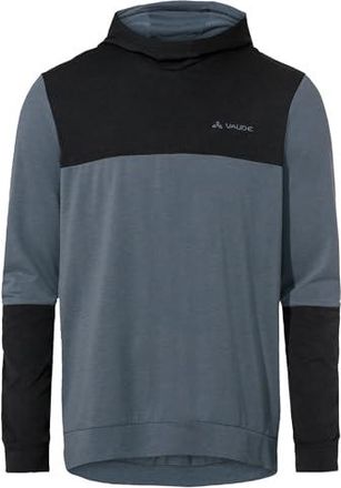 Vaude Mens Qimsa Hoody T-Shirt, Noir/Heron, m Hommes