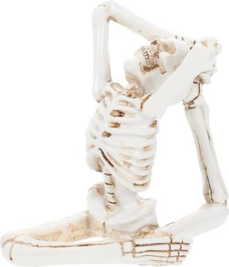 Cabilock Skelett Yoga Figur Aus Resin F&uuml;r Halloween Dekoration Mit Feiner Verarbeitung Und Exquisiten Details F&uuml;r Zuhause B&uuml;ro Und Veranstaltungen