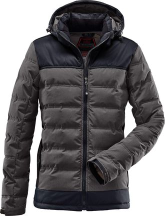 Killtec Herren Ninou Steppjacke/Jacke In Daunenoptik/Winterjacke Mit Abzippbarer Kapuze, Anthrazit, XXL