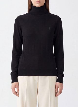 Polo Ralph Lauren Pull &agrave; col roul&eacute; &agrave; manches longues en laine avec logo poney
