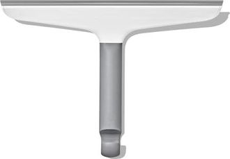 Oxo Good Grips Mehrzweck-Abzieher mit Haken - Flexibles Silikonblatt für streifenfreies Trocknen - 25 cm breit - Rutschfester Griff - Ideal für Duschkabin