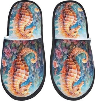 Generic Slippers Animal Mer Fleur Lavables Pantoufles En Coton Épais Chaussons Maison Pour Hôtels Voyage DIntérieur M