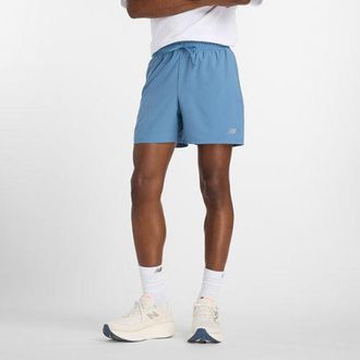 New Balance Herren Sport Essential Short 5 in Blau, Polywoven, Gr&ouml;&szlig;e XL
