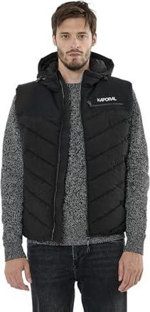 Kaporal Doudoune sans Manches Noire Homme &laquo; Aqua-r&eacute;active &raquo; - Chet - S - Noir