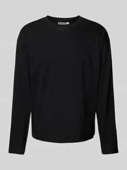 Weekday Longsleeve mit geripptem Rundhalsausschnitt