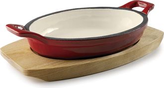 Lacor Lacor 25850 Kasserolle, oval, Aluminium, Rot, Farbverlauf, 21,7 x 15 cm