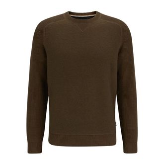 HUGO BOSS Homme, Pulls, Vert, Taille: M Pull Col Rond Vert For&ecirc;t