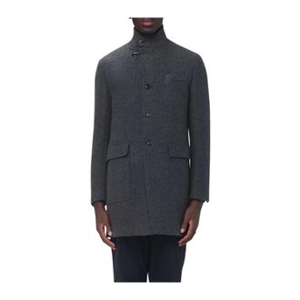Fay Cappotto In Resca Di Lana - Homme - Manteaux - Gris - Taille: 2XL