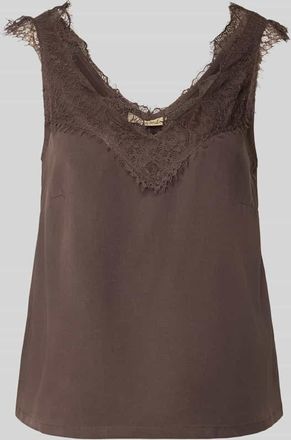 Smith & Soul Blusentop aus Lyocell mit Spitzenbesatz
