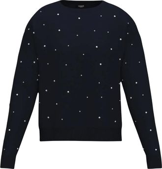 Emme Di Marella Emme DI Marella, Femme, Pulls, Bleu, Taille: 42 FR Maille ras du cou Embassy