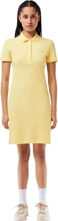 Lacoste Polo-Kleid f&uuml;r Damen, Mit Kragen (Gelb)