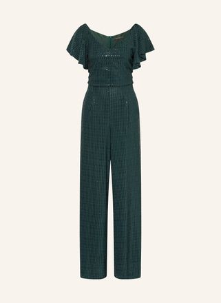 Vera Mont Jumpsuit Mit Volants Und Pailletten gruen