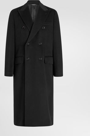 Dolce & Gabbana Mantel Doppelreihig Aus Schurwolle - Mann M&auml;ntel Und Jacken Schwarz 52