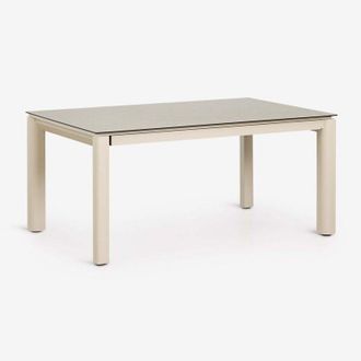Sklum Rechteckiger ausziehbarer Gartentisch aus Keramikglas Sylvara 160-220x100 cm