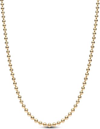 Pandora Moments Kugelhalskette mit 14k vergoldeter Metalllegierung, Kompatibel Moments Charms, Gr&ouml;&szlig;e 50cm, 362666C01-50