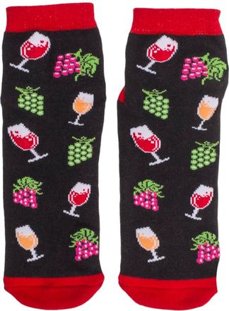 Out of the Blue Socken Wein Geschenk Wein Strumpf mit ABS Sohle in 36-45 im Paar