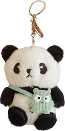 Generic Lot de 4 breloques de sac en forme de petit panda en peluche | Porte-cl&eacute;s panda en peluche | Breloque panda pour sac | Porte-cl&eacute;s panda | Porte-cl&eacute;s d