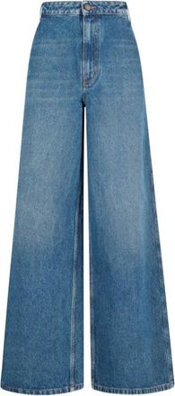 Gauch&egrave;re Femme, Jeans, Bleu, Taille: W34 Jean en denim &agrave; jambes larges