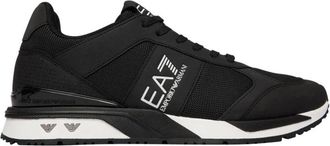 Emporio Armani Emporio Armani Ea7, Homme, Chaussures, Noir, Taille: 42 2/3 EU Baskets &agrave; Logo Imprim&eacute;