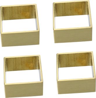 PartyKindom Kupfer Möbel Fußkappen Quadratisch 4 Stück Stuhlbeinschutz Metall Tischfußabdeckungen Bodenschoner Für Zuhause Wohnzimmer Schlafzimmer