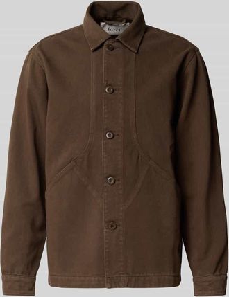 For&eacute;t Regular Fit Hemdjacke aus Baumwolle