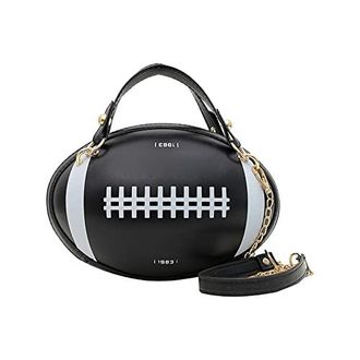 Generic Sac &agrave; main tendance en forme de rugby pour femme - Sac &agrave; bandouli&egrave;re - Sac &agrave; bandouli&egrave;re fantaisie - Sac &agrave; bandouli&egrave;re fantaisie - Sac &agrave; bandouli&egrave;re e