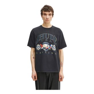 Rhude USA Sailing Icon T-Shirt - - Tops - Herren - Schwarzk - M