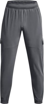 Under Armour Stretch Woven Cargo Pants Pantalons, (012) Gris / / Noir, Large Homme