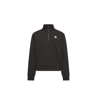 Moncler Moncler Sweat Zipp&eacute; En Coton Avec Logo, Homme, Noir, Taille: 3xl