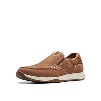 Clarks Sailview Step Chaussures pour Hommes, Kolorite Light Tan Nubuck, Taille : 44 EU Large, Nubuck Clair bronzé, 44 EU Large