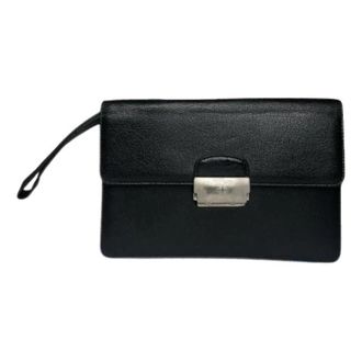 Givenchy Pre-owned Leder Clutch - - Pre-owned - Damen - Schwarzk - ONE SIZE