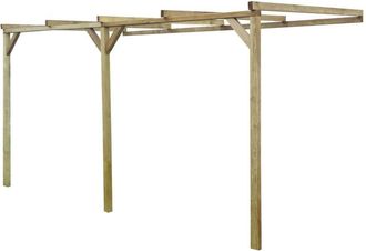 Les Tendances Pergola &agrave; appentis 2 x 4 x 2,2 m Bois