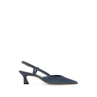 Stuart Weitzman Slingback Vinnie 50 en cuir su&eacute;d&eacute;