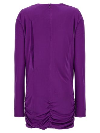 Versace Womens Purple Viscose Short Dress