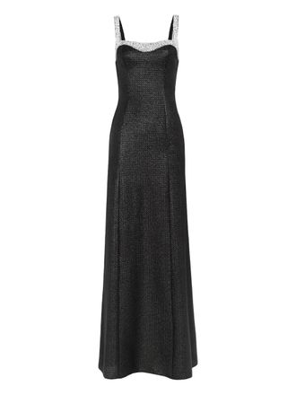 Jenny Packham robe longue à ornements strassés - Noir
