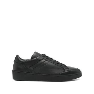Canali Homme, Chaussures, Noir, Taille: 46 EU Nuvola Leather Baskets
