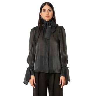 Actualee Femme, Blouses et Chemises, Noir, Taille: 42 FR Camicia fusciacca