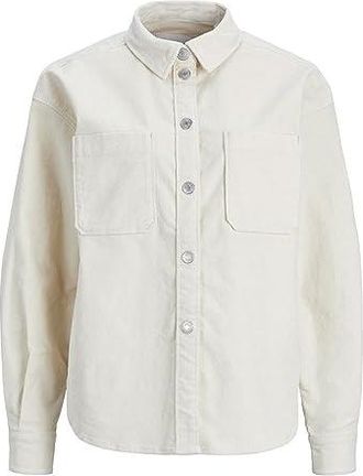 Jack & Jones A/S Jxgelly New RLX Cord Overshirt Sn Veste, Bone White, XS Femme
