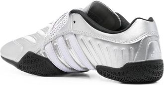 adidas Metallic Finish with 3-Stripe Detail Sneakers - Silver