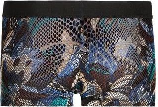 HOM Boxer court effet peau de serpent