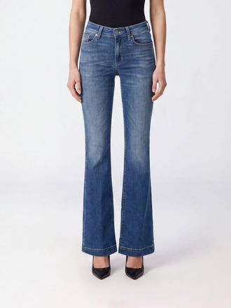 Liu Jo Hoch taillierte ausgestellte Jeans aus Stretch-Baumwolldenim