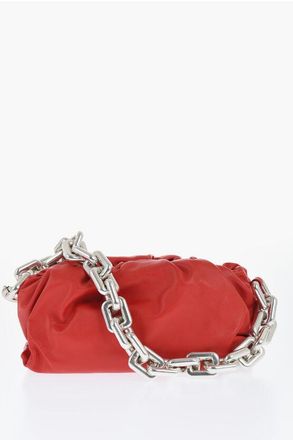 Bottega Veneta Leather THE CHAIN POUCH Bag with Magnetic Closure Größe Unica