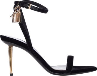 Tom Ford Femme, Chaussures, Noir, Taille: 38 1/2 EU High Heel Sandales