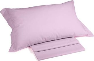 Caleffi 914 Baumwolle, einfarbig, Bettwäsche für französisches Bett, lila