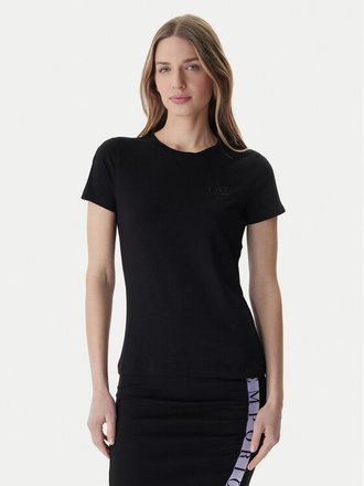 Emporio Armani T-Shirt 7W001490 AF10373 Schwarz Slim Fit