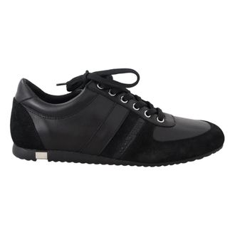 Dolce & Gabbana Schwarze Leder Freizeitschuhe Sneakers - - Shoes - Herren - Schwarzk - 39 EU